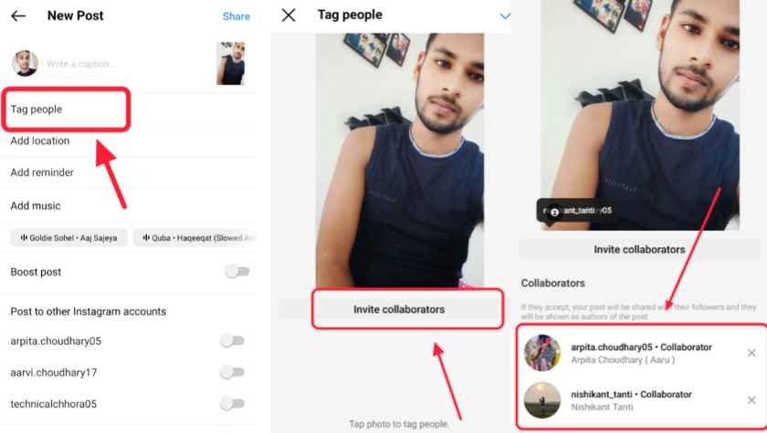 How to Add Multiple Collaborators on Instagram Post and Reels? Follow ...